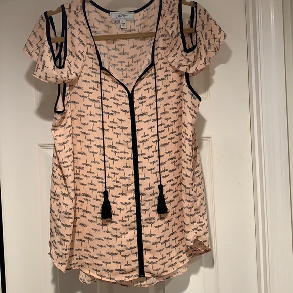 libby. edelman | Tops | Libby Edelman Cold Shoulder Dragonfly Top Large | Poshmark